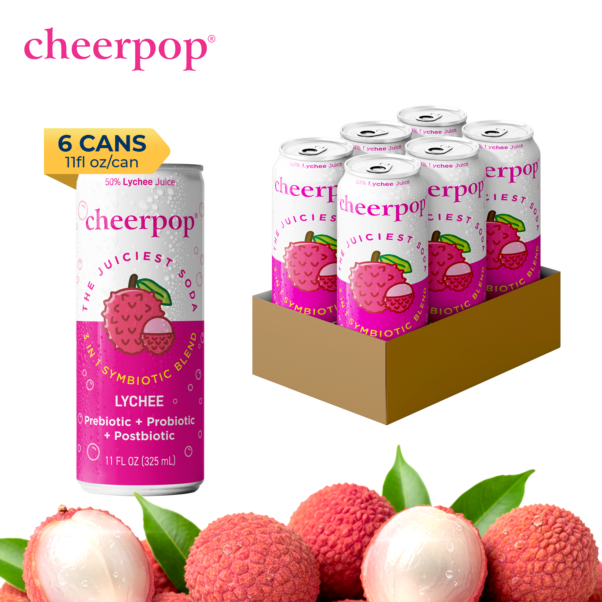 The Fruit Juice Soda - Lychee, 11 fl oz – L.A Lucky Global