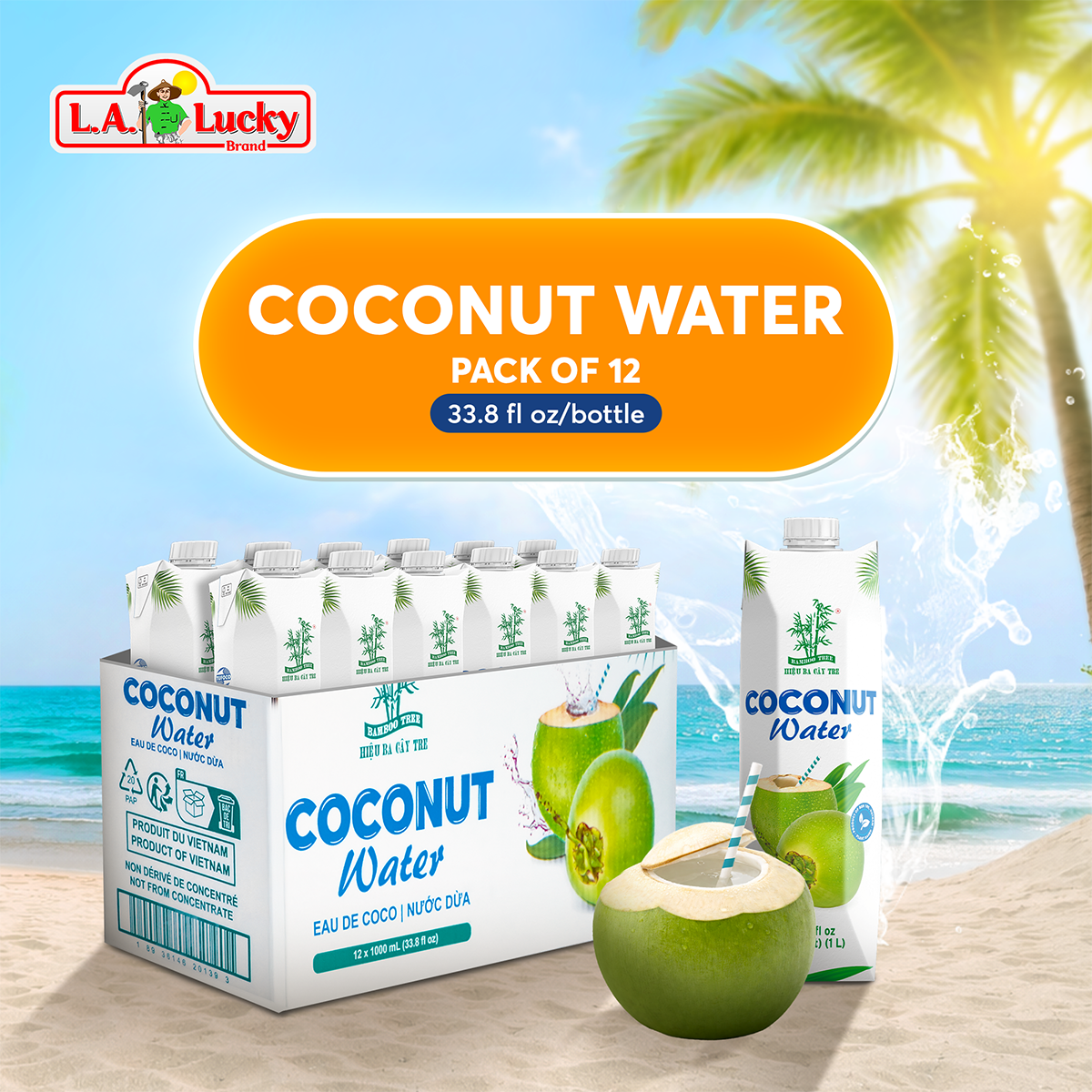 Coconut Water - Carton – L.A Lucky Global